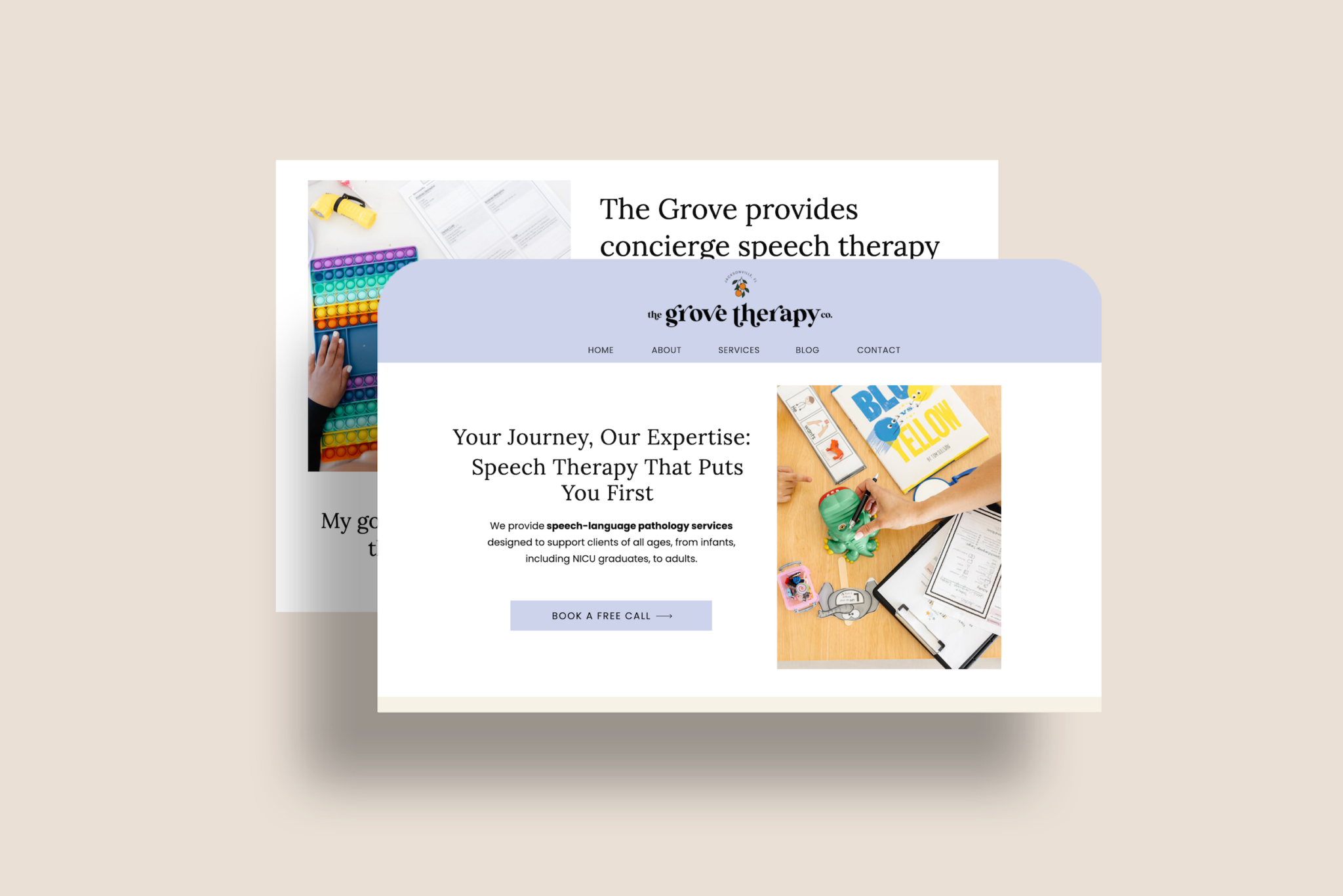 Branding & Custom Showit Website for Speech Language Pathologist | The ...